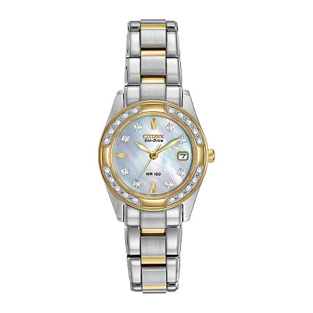 Click here for Citizen Eco-Drive Regent Womens Diamond-Accent Mot... prices