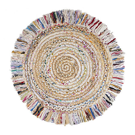 Click here for Safavieh Caryn Bordered Round Rug  One Size  White prices