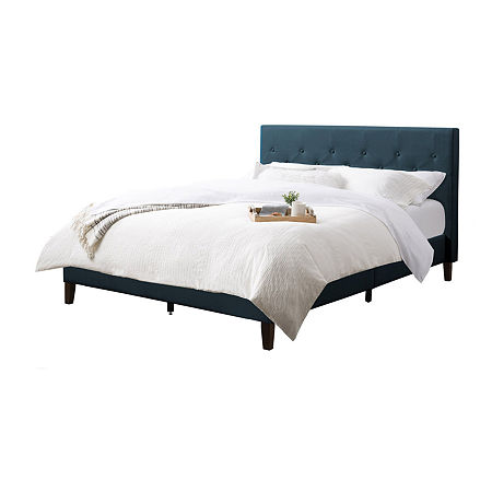 Click here for Nova Ridge Upholstered Tufted Platform Bed  One Si... prices