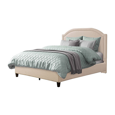 Click here for Florence Upholstered Platform Bed  One Size  Beige prices