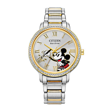 Disney by Citizen Mickey Mouse Two-Tone Stainless Steel Bracelet Watch 33mm - Two-tone