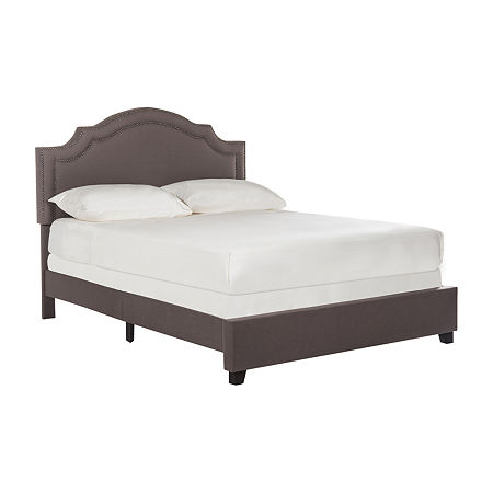 Click here for Theron Upholstered Bed w/nail-head trim  One Size... prices