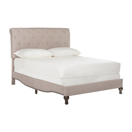 Click here for Hathaway Sleigh Upholstered Bed  One Size  Beige prices