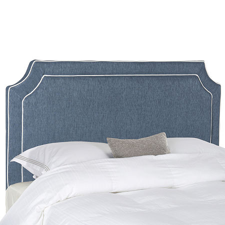 Click here for Dane Upholstered Headboard w/piping  One Size  Blu... prices