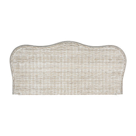 Click here for Imelda Upholstered Rattan Headboard  One Size  Whi... prices