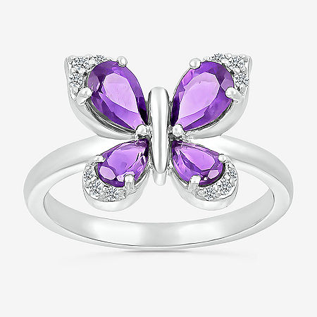 Click here for Womens Genuine Purple Amethyst Sterling Silver But... prices