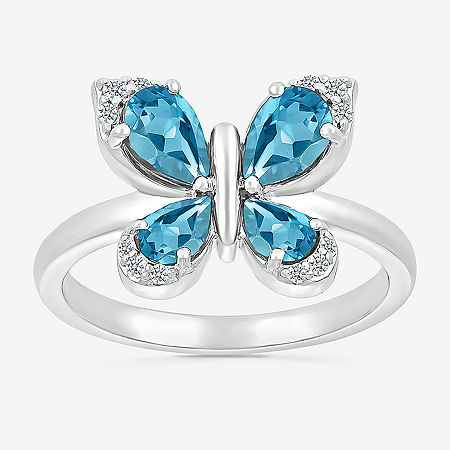 Click here for Womens Genuine Blue Topaz Sterling Silver Butterfl... prices