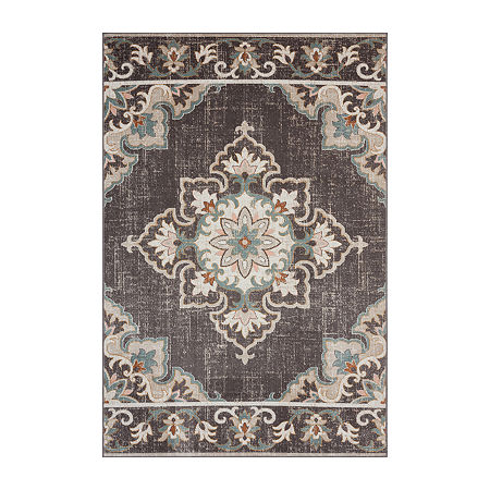 Click here for Anica Eclectic Medallion Floral Indoor Outdoor Rec... prices