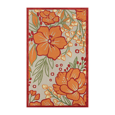 Click here for Corazon Tropical Hibiscus Indoor Outdoor Rectangul... prices