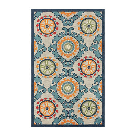Click here for Corazon Coastal Suzani Indoor Outdoor Rectangular... prices