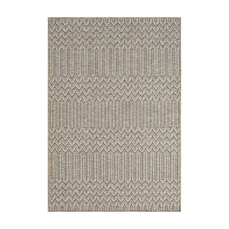 Lr Home Oliva Oliva-117 5 x 7 Outdoor Area Rug - Tan  Brown