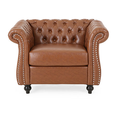 Click here for Silverdale Roll Arm Chair  One Size  Brown prices
