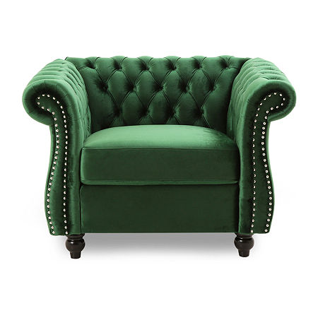 Click here for Westminster Roll Arm Chair  One Size  Green prices