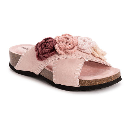 Click here for Muk Luks Womens Penelope Cross Strap Sandal - Blus... prices