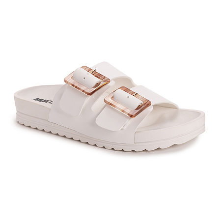 Muk Luks Womens Grand Cayman Sandal - White