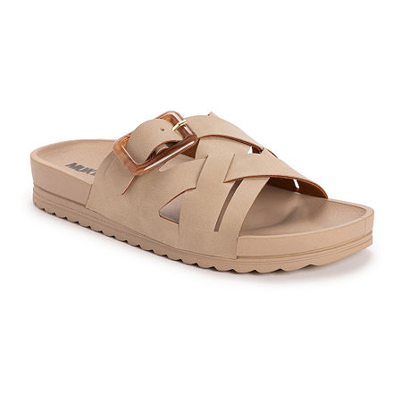 Click here for Muk Luks Womens Grand Shayna Sandal - Stone prices