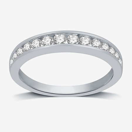 Click here for 1/2 CT. T.W. Lab-Grown Diamond Wedding Band in 10K... prices