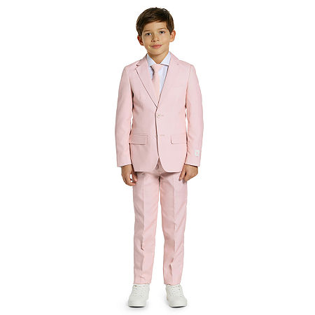 OppoSuits Little Boys 3-Piece Solid Suit Set - Pink