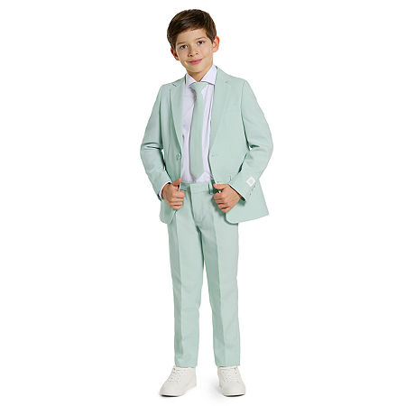 OppoSuits Toddler and Little Boys Magic Mint 3-Piece Suit - Teal/Mint