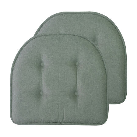 Sweet Home Collection Solid U-Shaped Memory Foam Chair Cushions