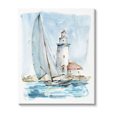 Click here for Stupell Industries Nautical Sailboat & Lighthouse... prices