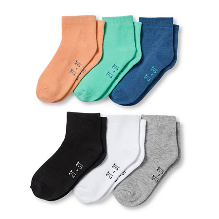Click here for Okie Dokie Toddler Boys 6 Pair Quarter Ankle Socks... prices