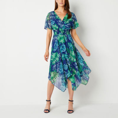 Rabbit Rabbit Rabbit Design Short Sleeve Midi Fit + Flare Dress, Color ...