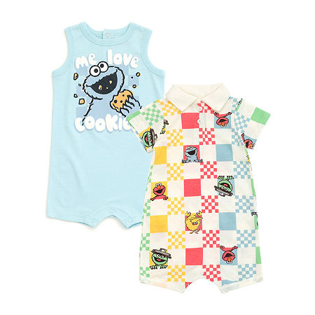 Click here for Baby Boys Sesame Street Short Sleeve 2-pc. Romper... prices