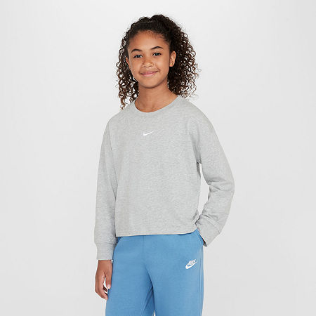 Click here for Nike Big Kid Girls Crew Neck Long Sleeve Active T-... prices