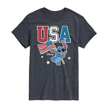 Click here for Mens Short Sleeve Americana Lilo & Stitch Stitch G... prices