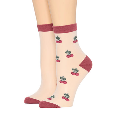 Click here for Arizona Sheer Womens 2 Pair Quarter Ankle Socks  4... prices