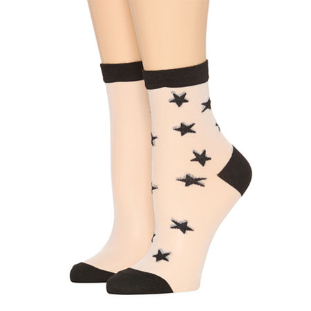 Click here for Arizona Sheer Womens 2 Pair Quarter Ankle Socks  4... prices