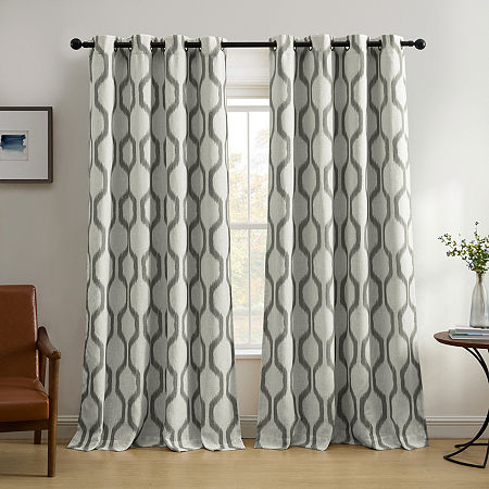 Click here for Elrene Renzo Ikat Geometric Linen Room Darkening W... prices