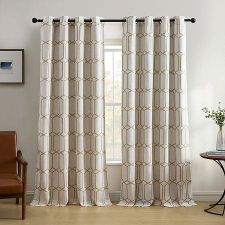 Click here for Elrene Kaiden Geometric Room Darkening Window Curt... prices