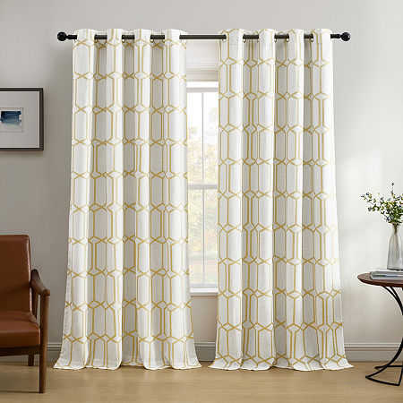 Click here for Elrene Kaiden Geometric Room Darkening Window Curt... prices