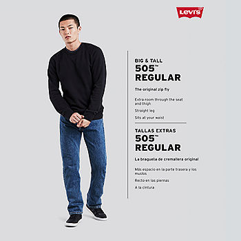 Levi's® Big & Tall Mens 505™ Regular Fit Jeans - JCPenney Levi's® Big & Tall Mens 505™ Regular Fit Jeans - JCPenney