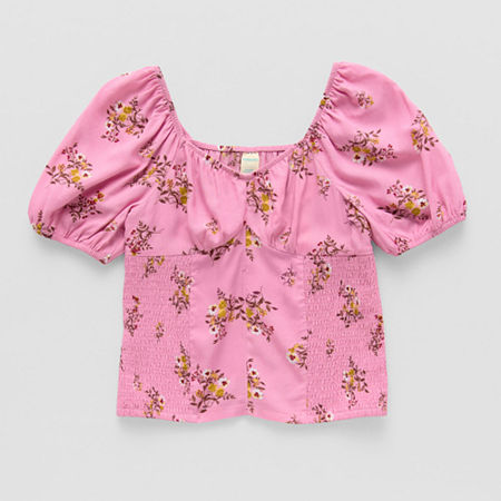 Click here for Thereabouts Little & Big Kid Girls U Neck Short Sl... prices