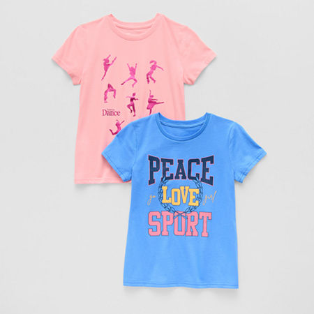 Click here for Xersion Little & Big Kid Girls Crew Neck Short Sle... prices