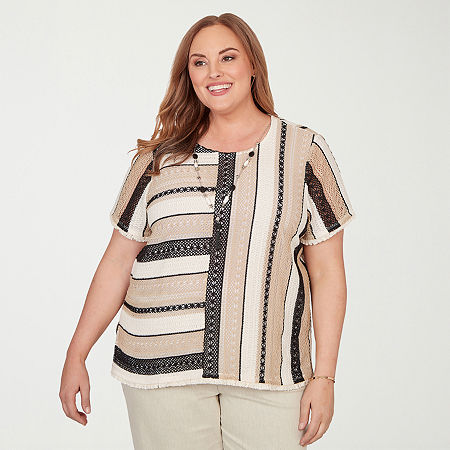 Click here for Alfred Dunner Plus Size Detail Driven Textured Spl... prices