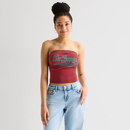 Click here for Dr Pepper Tube Top Womens Juniors Tube Top  X-smal... prices