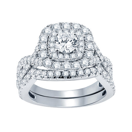 Click here for 2 CT.T.W. Natural Diamond Bridal Set  5  White prices