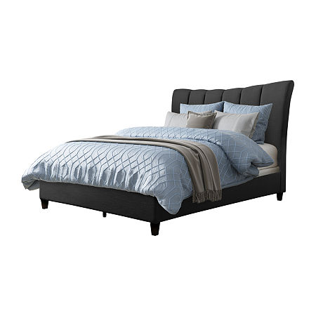 Click here for Rosewell Upholstered Tufted Platform Bed  One Size... prices