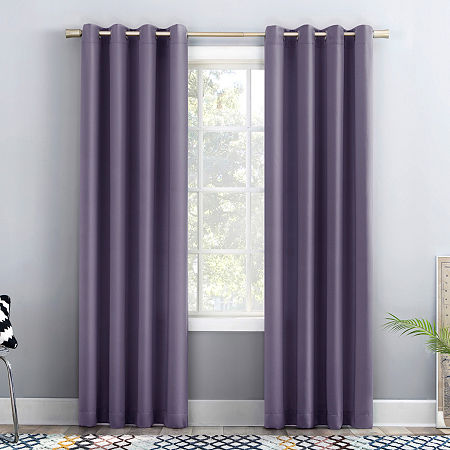 Room Darkening Grommet Curtain Panel - Lavender