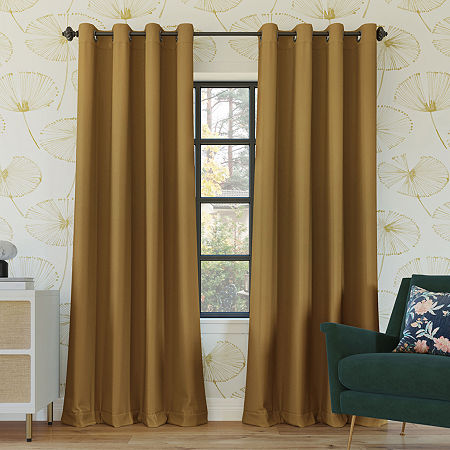 Oslo Theater Grade Extreme 100 Blackout Grommet Curtain Panel - Gold