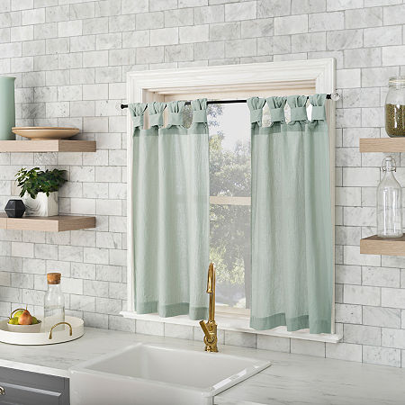 Click here for Archaeo Sarro 2-pc. Tab Top Window Tier  One Size... prices