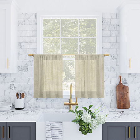 Click here for Archaeo Akari 2-pc. Rod Pocket Window Tier  One Si... prices