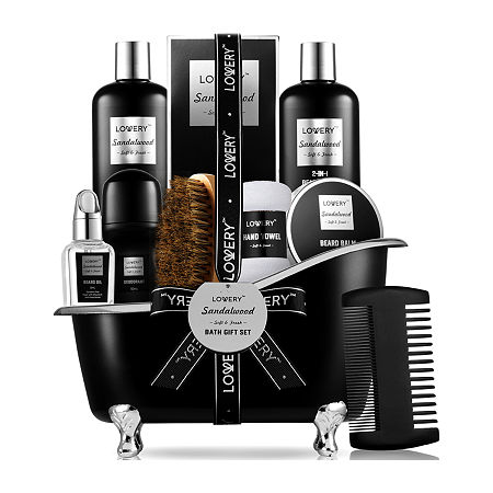 Click here for Lovery Sandalwood Gift Basket For Men - 11pc Beard... prices