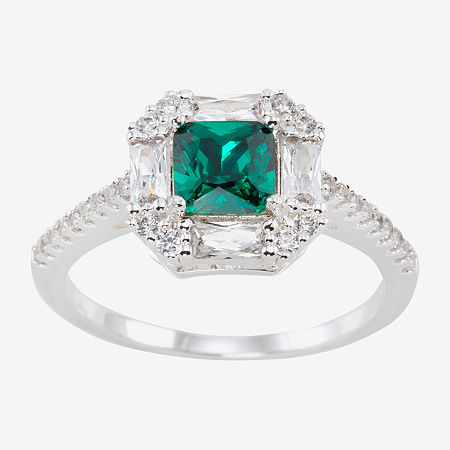 Click here for Sparkle Allure Womens Green Crystal Pure Silver Ov... prices