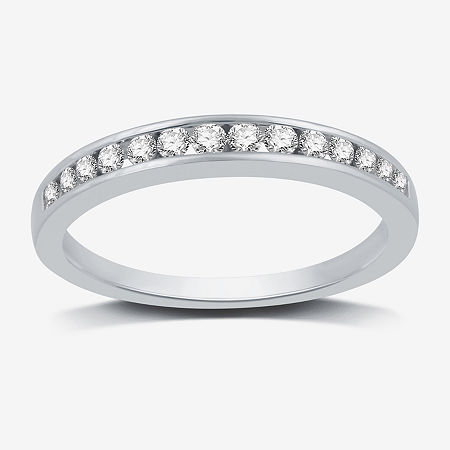 Click here for 1/4 CT. T.W. Lab-Grown Diamond Wedding Band in 10K... prices