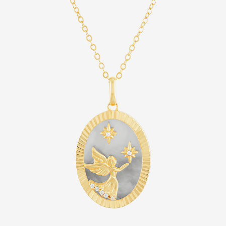 Click here for Womens White Mother Of Pearl 14K Gold Over Silver... prices